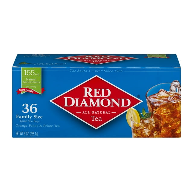 Red Diamond All Natural Tea Orange Pekoe & Pekoe, 9.0 OZ - Walmart.com