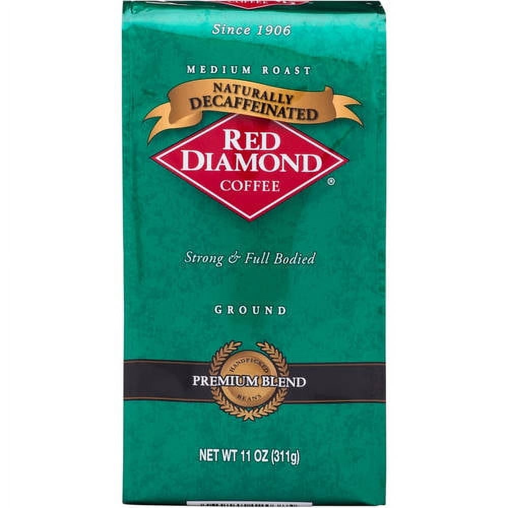 Red Diamond Coffee Naturally Decaffeinated Medium Roast Ground Coffee ...