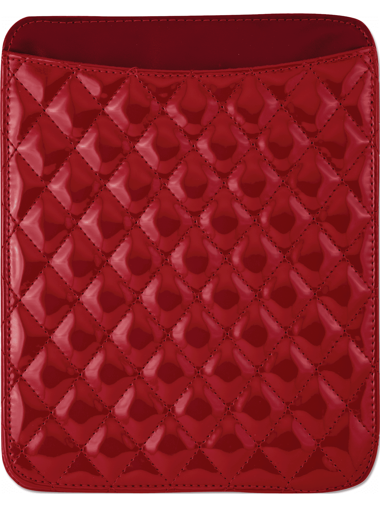Red Diamond Pattern Patent Polyurethane Tablet Holder - Walmart.com