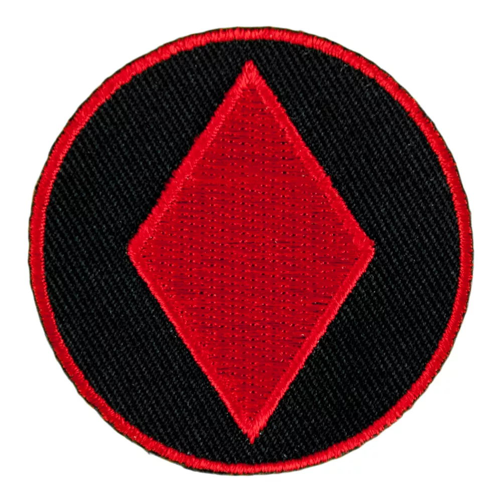 Red Diamond Symbol On Round Patch, Playing Card Patches - Walmart.com