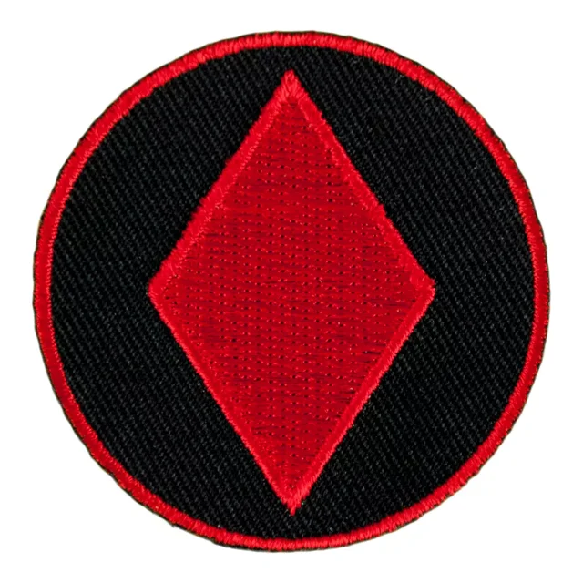 Red Diamond Symbol On Round Patch, Playing Card Patches - Walmart ...