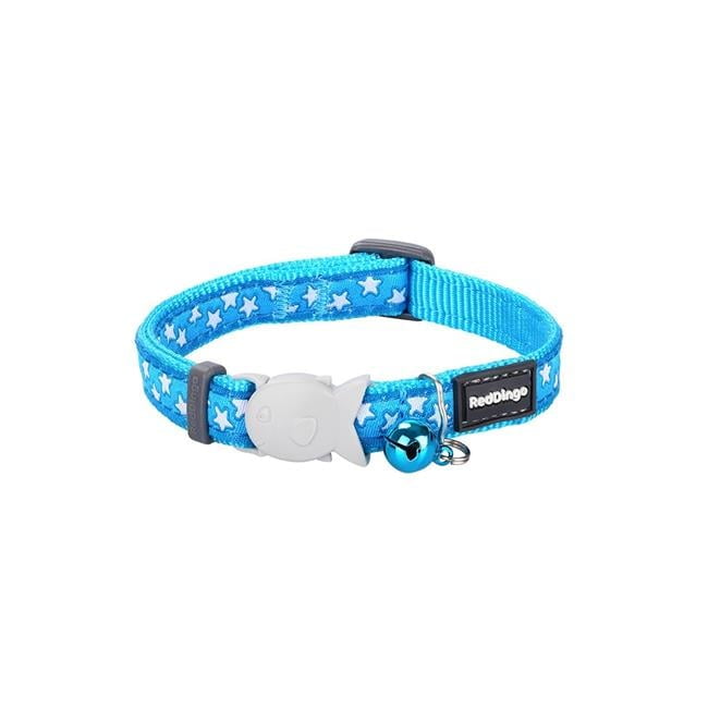 Red Dingo CC-ST-TQ-12 Cat Collar Star Turquoise - Walmart.com