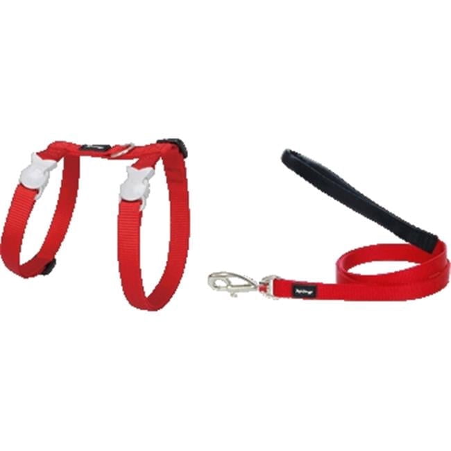 Red Dingo CH-ZZ-RE-12 Cat Harness & Lead Combo Classic Red - Walmart.com