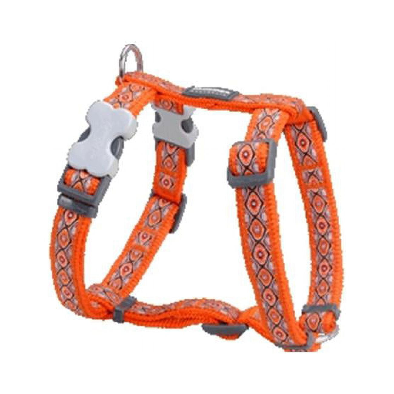 Red Dingo DH-SE-OR-ME Dog Harness Design Snake Eyes Orange- Medium - Walmart.com
