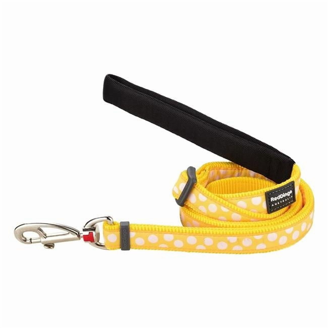 Red Dingo L6-S5-YE-12 Dog Lead Design White Spots on Yellow - Extra ...