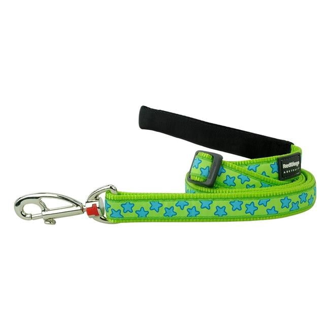 Red Dingo L6-ST-LG-25 Dog Lead Design Star Lime Green - Large 6ft ...