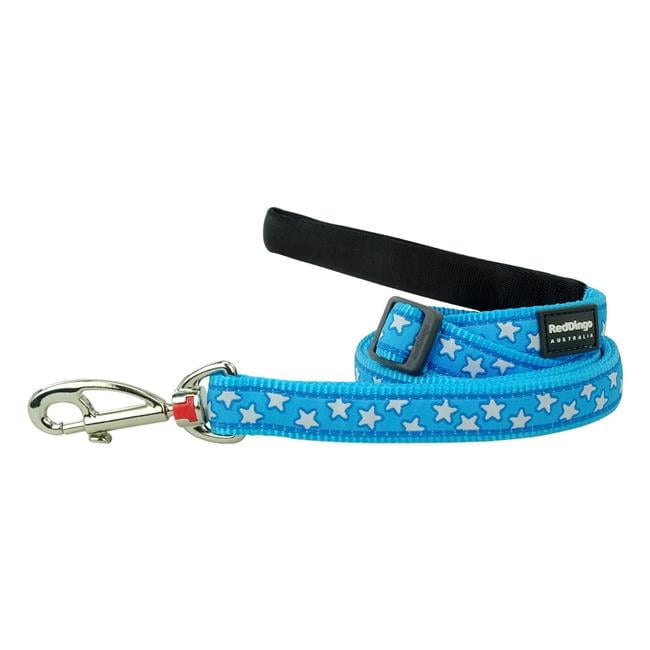 Red Dingo L6-ST-TQ-15 Dog Lead Design Star Turquoise - Small 6ft ...