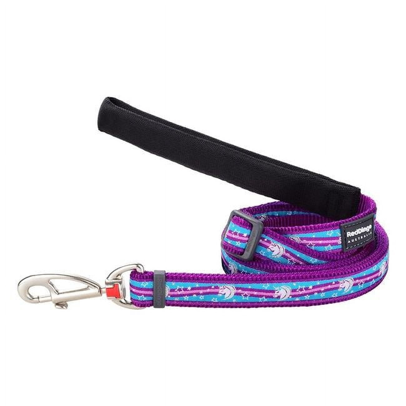 Red Dingo L6-UC-PU-12 Dog Lead Design Unicorn Purple - Extra Small 6ft ...