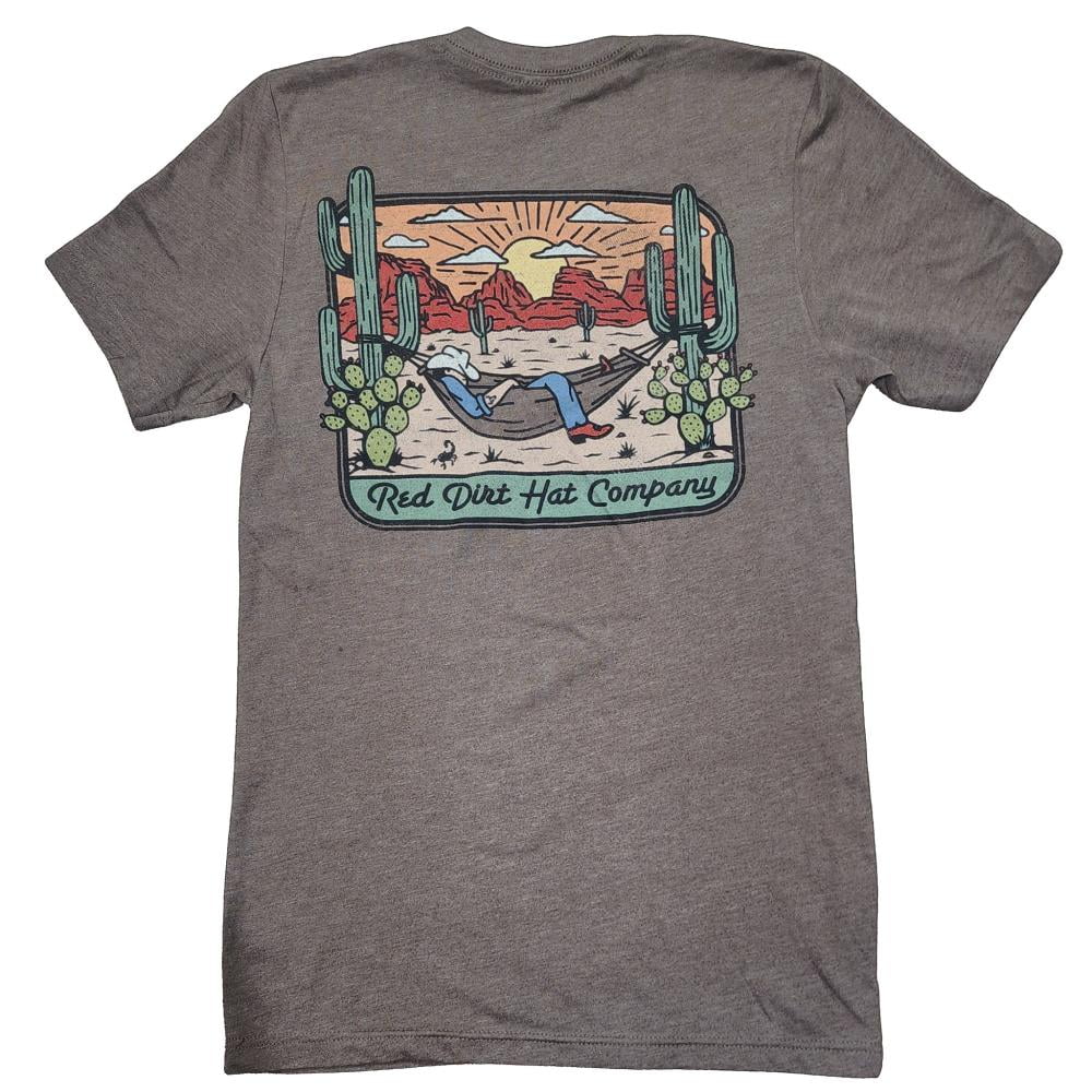 Red Dirt Hat Company RDHC-T-83 Red Dirt Home On The Range Brown Tee ...