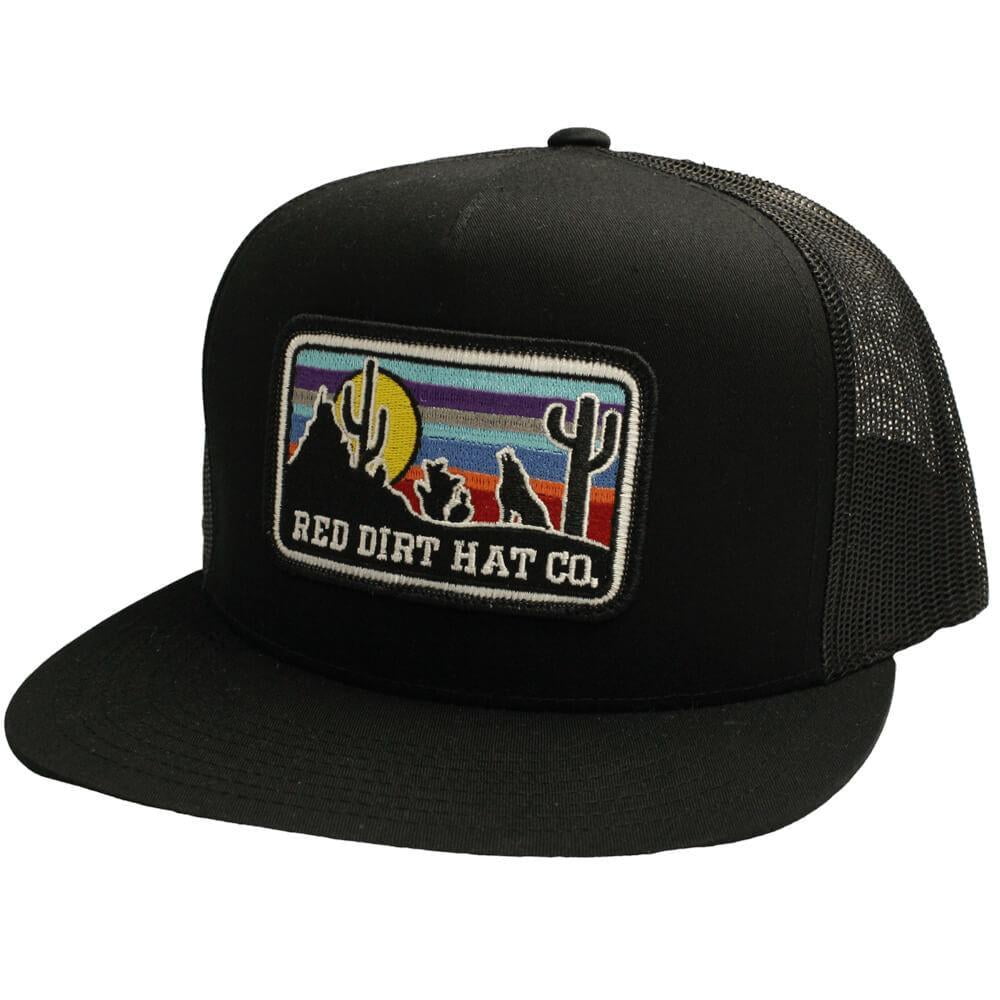 Red Dirt Hat Company Red Dirt Hat Co Black Desert Scene Patch Cap Black O/S - Walmart.com