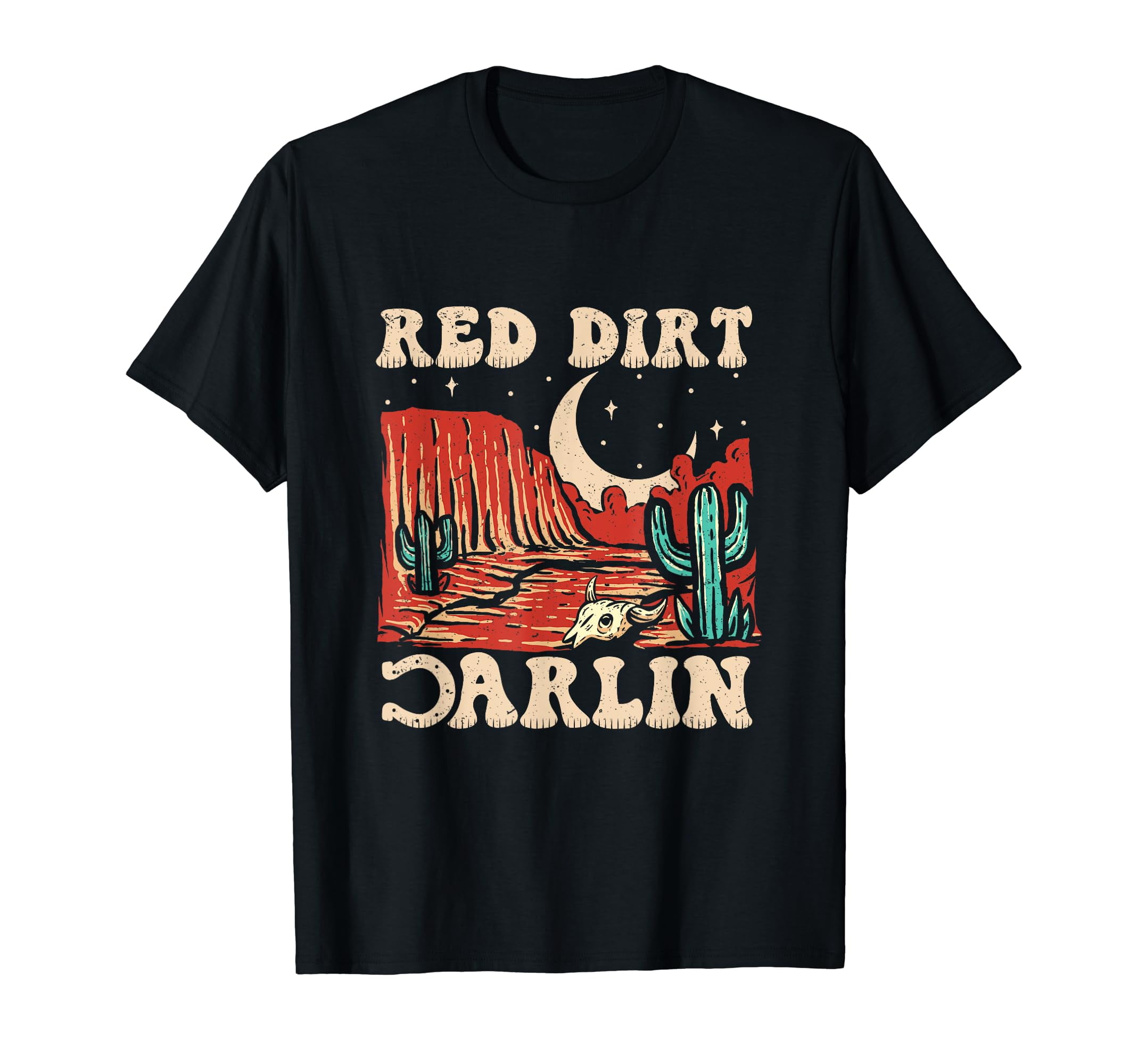Red Dirt country music western theme T-Shirt - Walmart.com