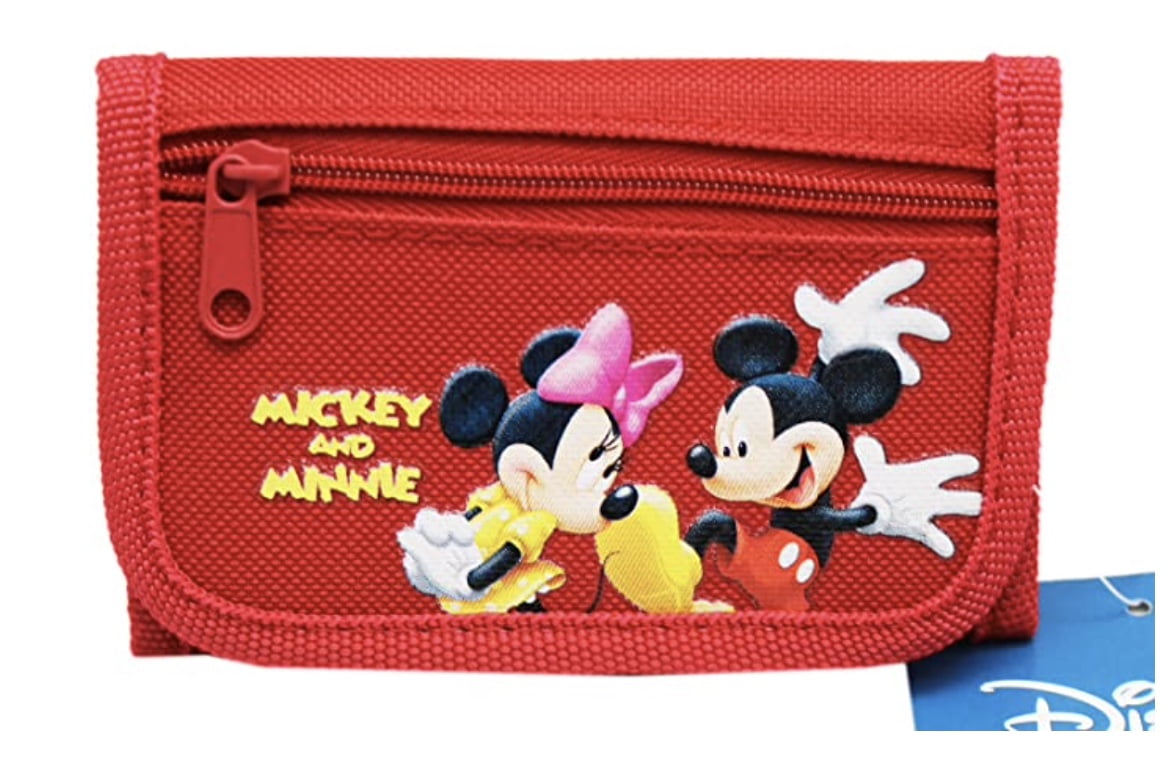 Red Disney's Mickey Mouse Donald Wallet -Kids Tri-Fold Wallet - Walmart.com