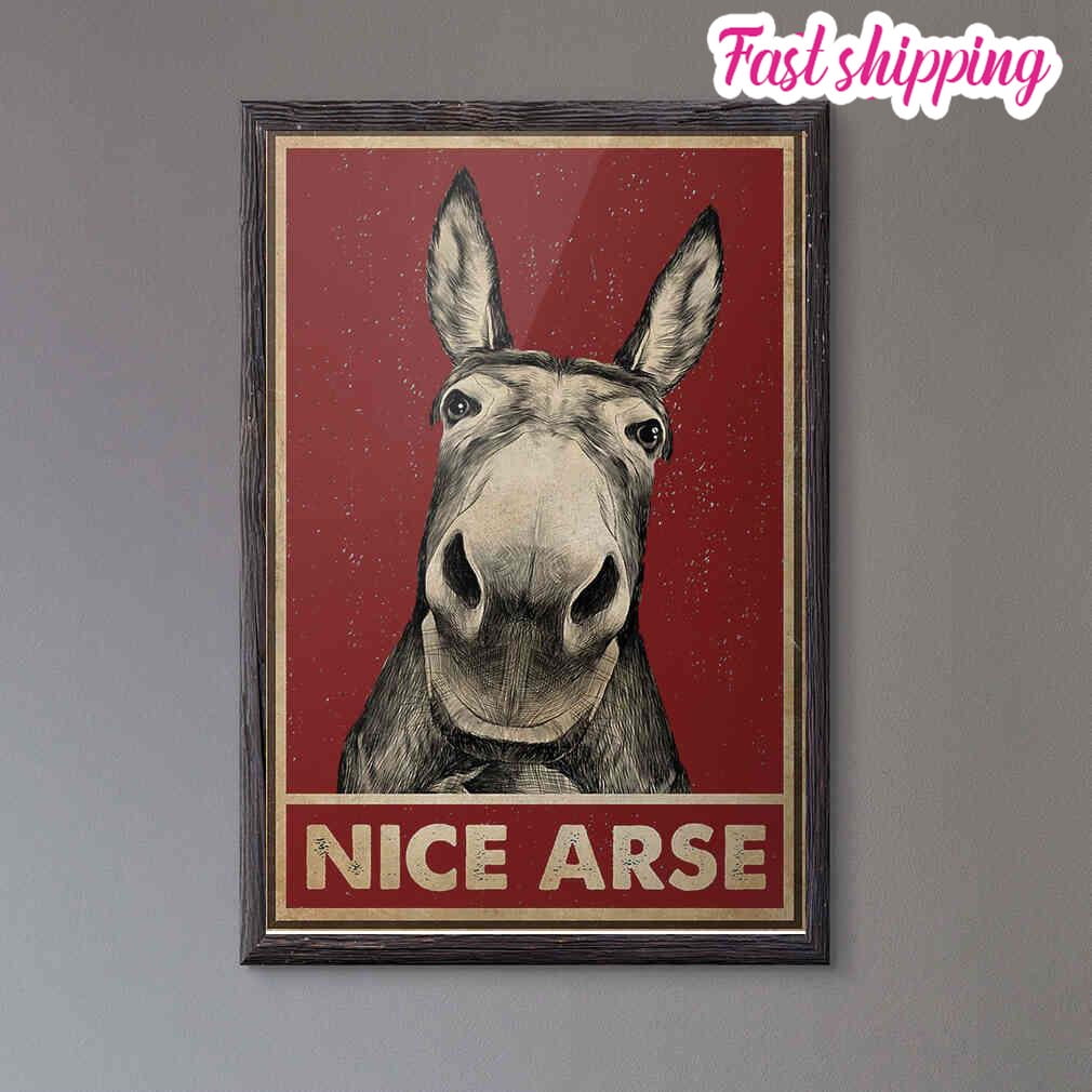 Red Donkey Nice Arse Poster Prints Poster Wall Art Vertical 24 x 36 ...