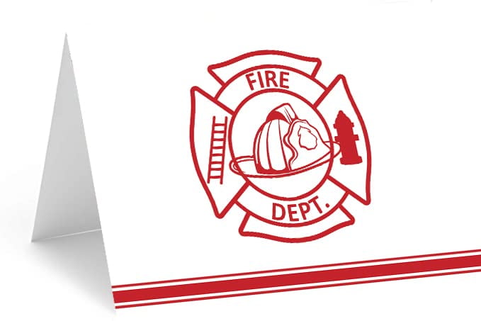 Red Door Inspirations First Responder Blank Card. Fire Department Thank ...