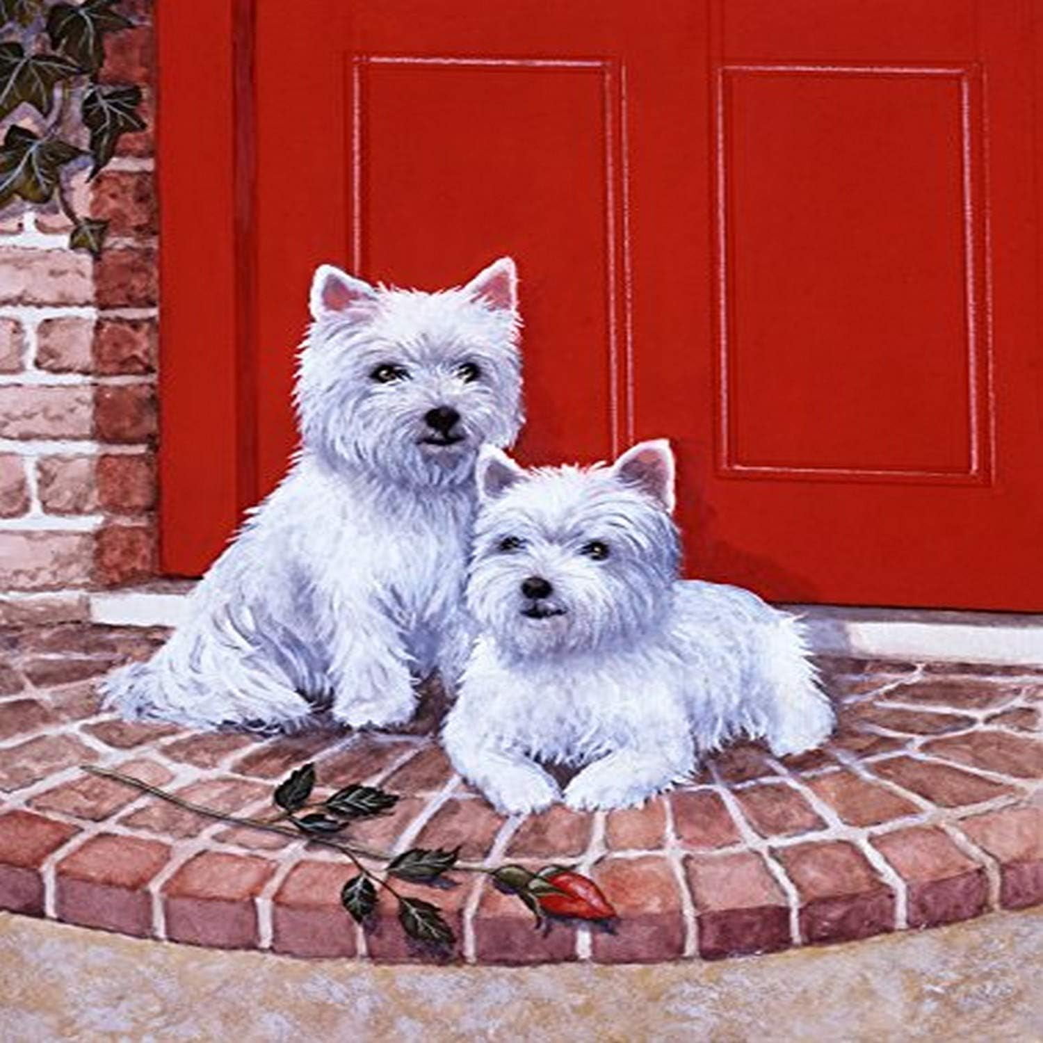 Red Door Westie Garden Flag - Walmart.com