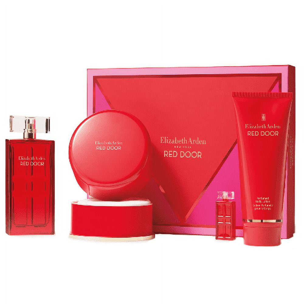 Red Door by Elizabeth Arden 4pc Gift Set 3.3 oz EDT + mini Parfum ...