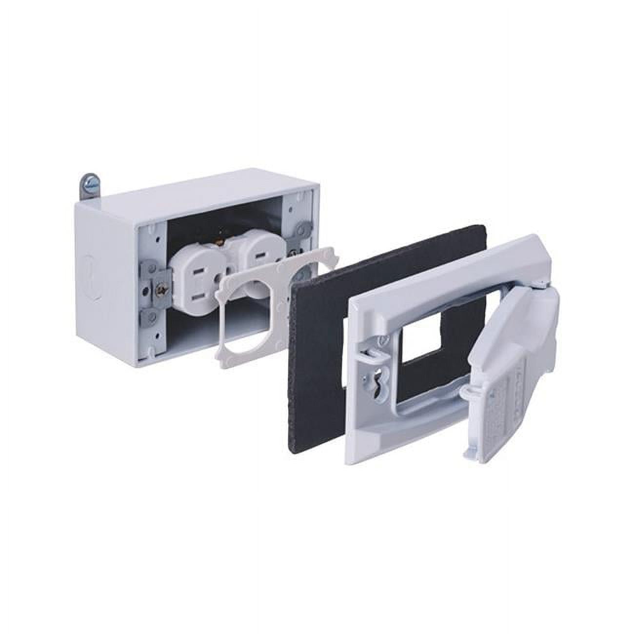 Red Dot 3817277 4.565 in. Rectangle Die-Cast Aluminum 1 Gang Duplex ...