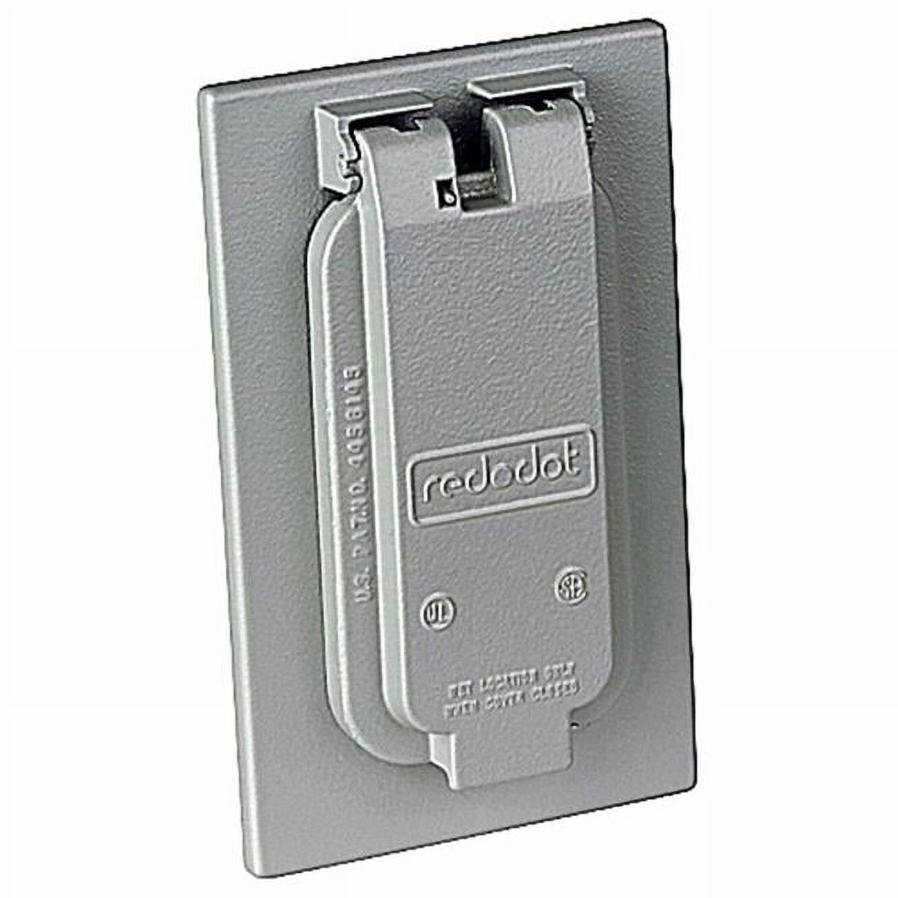 Red Dot 3819950 1 Gang Rectangle Zinc Duplex Box Cover for 1 Duplex ...