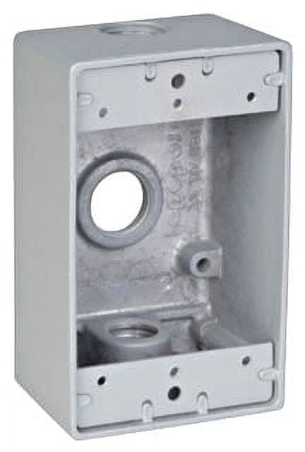 Red Dot IH31LM Device Outlet Box, 1 Gang, 3 Hub, 2-13/16" x 2" x 4-9/16 ...
