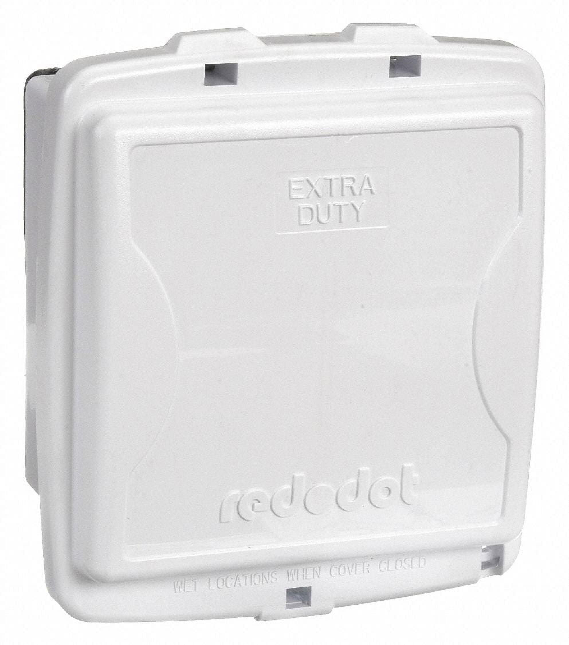 Red Dot While In Use Weatherproof Cover,White 2CKPM-W - Walmart.com