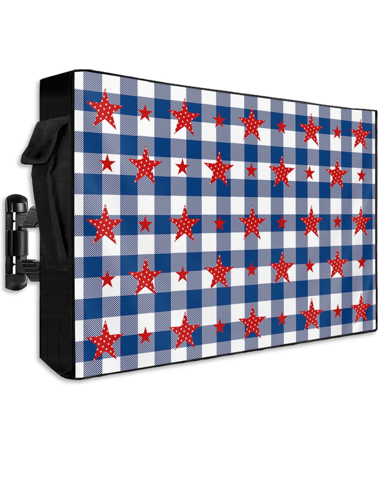 Red Dots Star Independence Flag Outdoor TV Cover 48 to 50 Inch ...