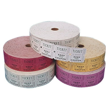 PM, PMC59005, Numbered Double-ticket Roll, 2000 / Roll, White - Walmart.com
