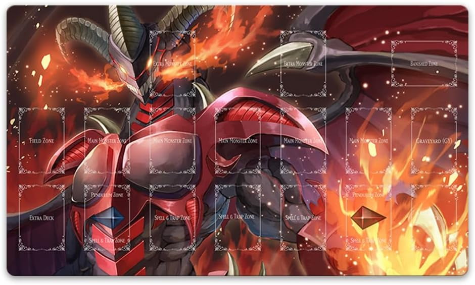 Red Dragon Archfiend/Assault Mode Trading Card Game CCG Custom Playmat ...