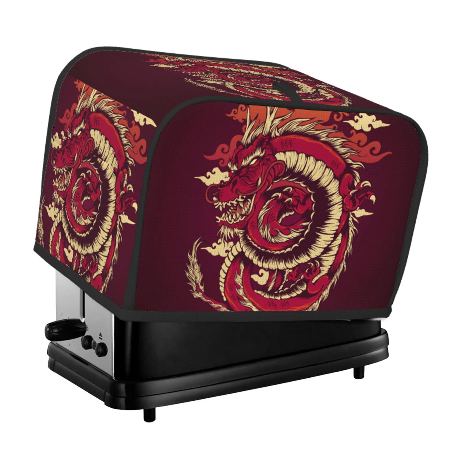 Red Dragon Cloud Japan Traditional 2 Slice Toaster Cover Bread Maker ...