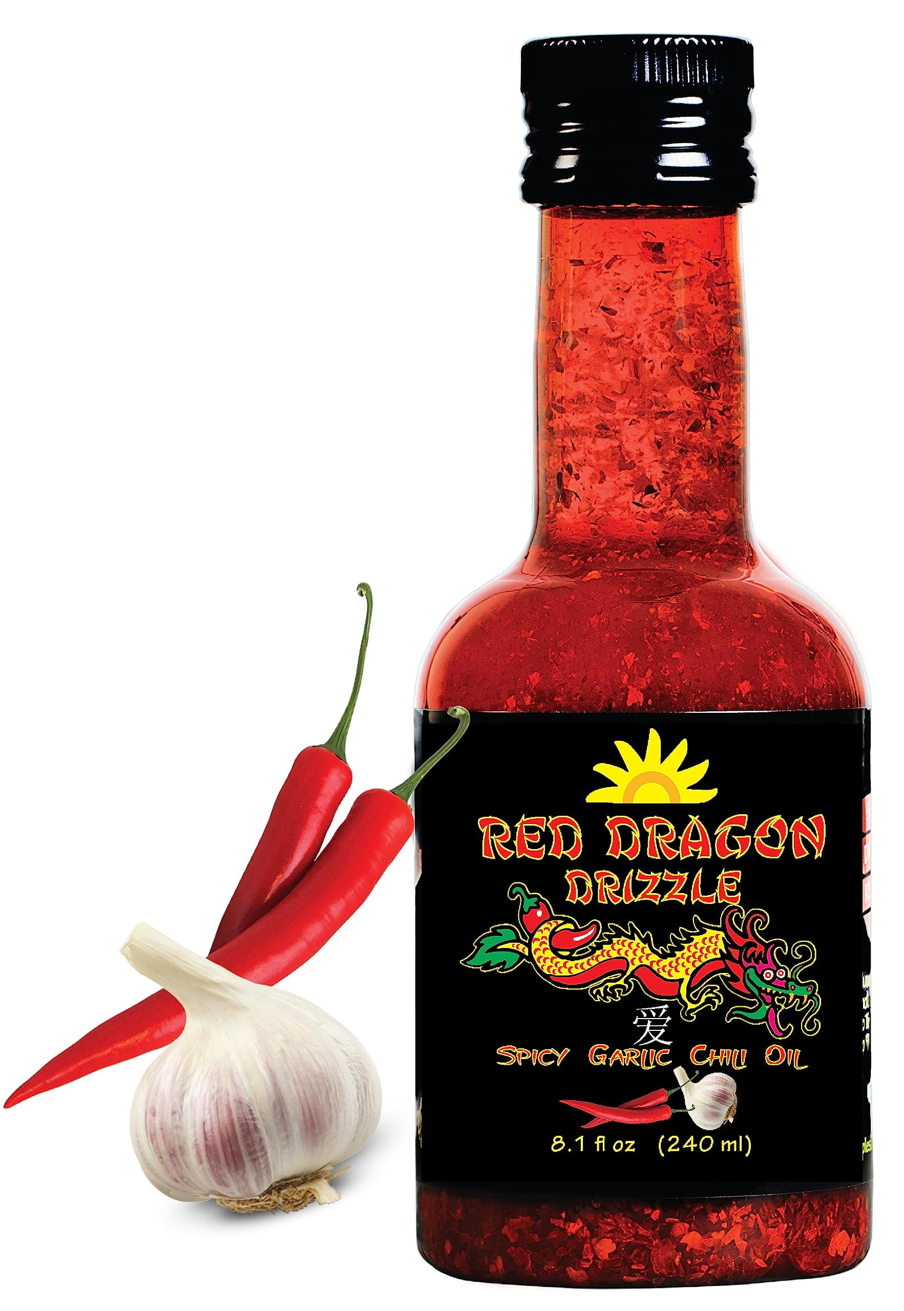 Red Dragon Drizzle - MZF22 Spicy Garlic Chili Oil - Condiment ...