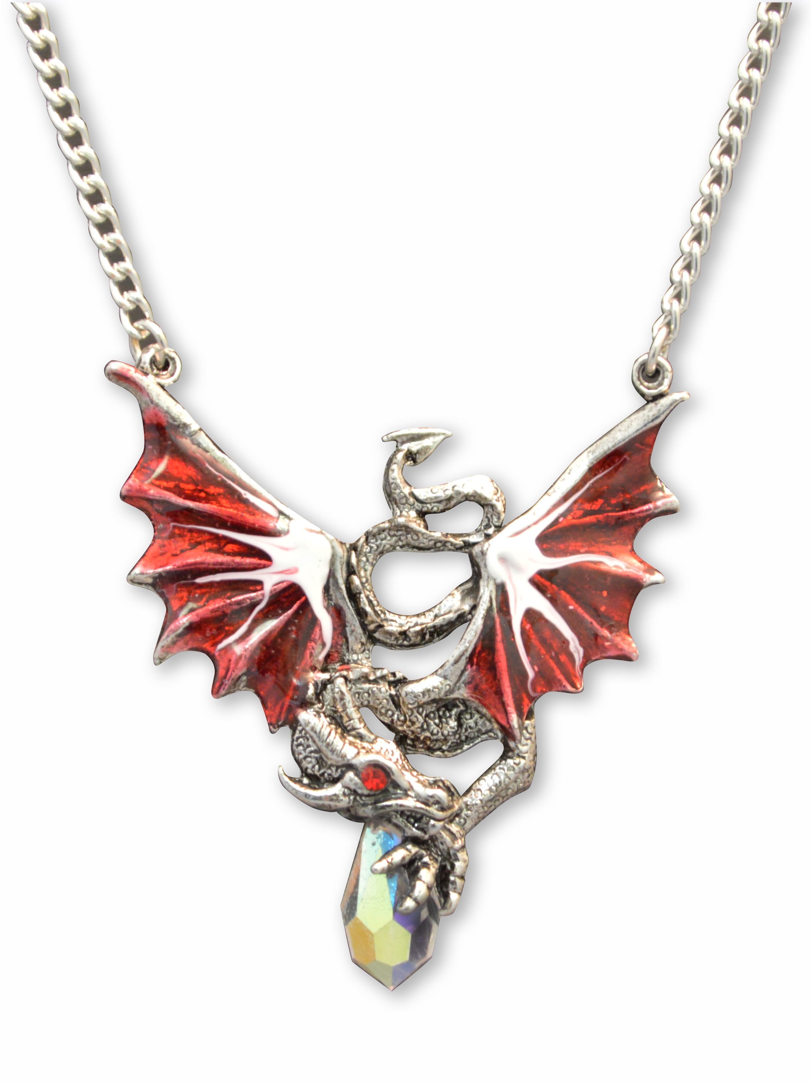 Real Metal NK-489 Red Dragon Holding Crystal, Medieval Renaissance ...