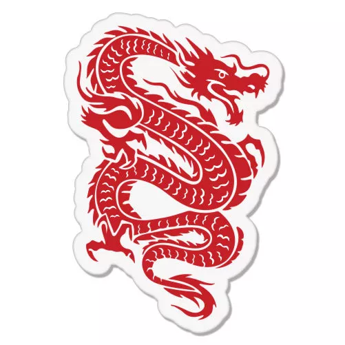 Red Dragon Styling Tattoo Sticker Decal Phone Decal Water Bottle ...