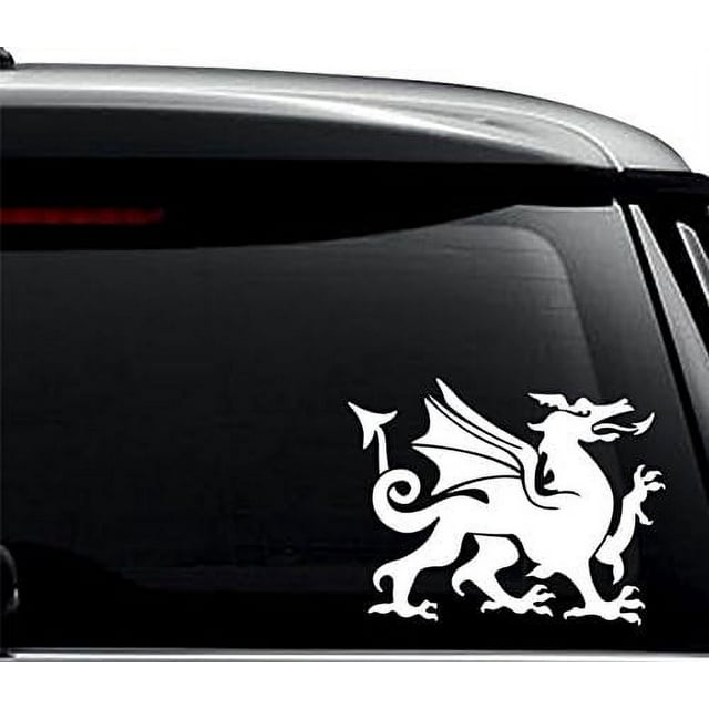 Red Dragon Wales Welsh Flag Decal Sticker For Use On Laptop, Helmet ...