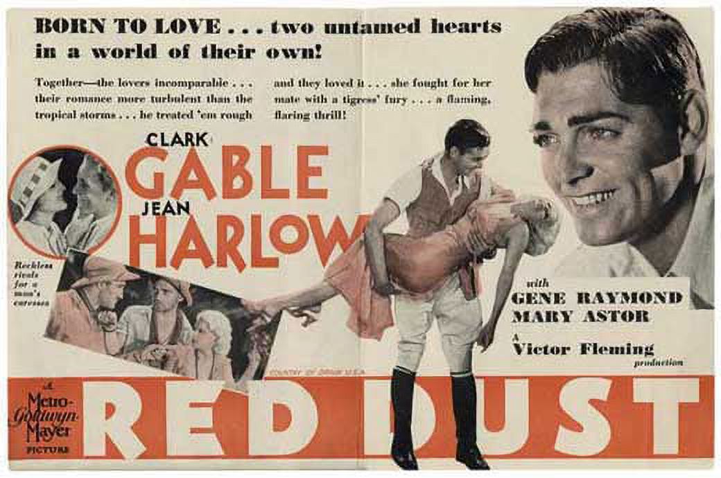 Red Dust - movie POSTER (Style E) (11" x 17") (1932) - Walmart.com