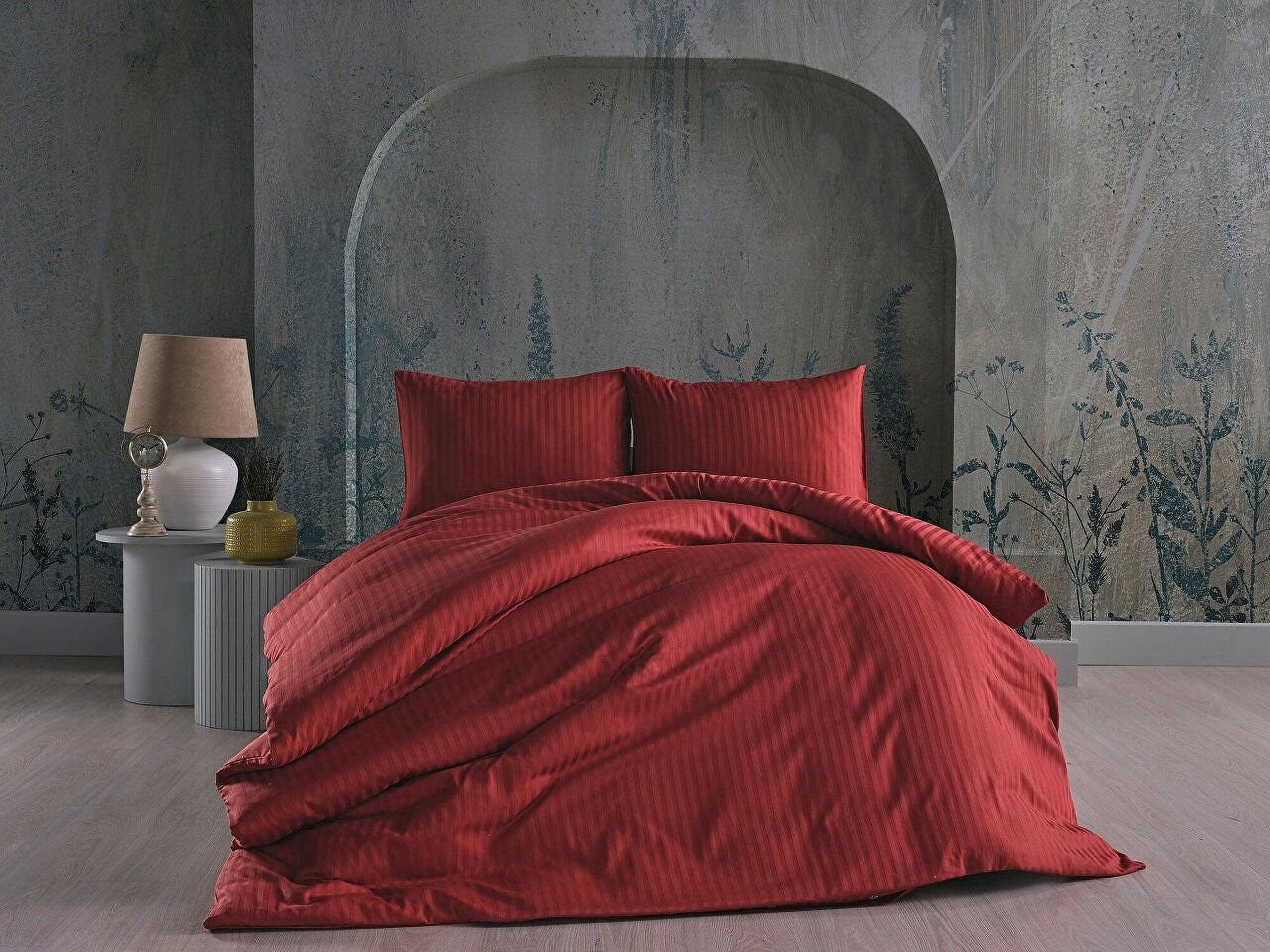 Red Duvet Cover Set 4 Pieces - Queen Size - Walmart.com