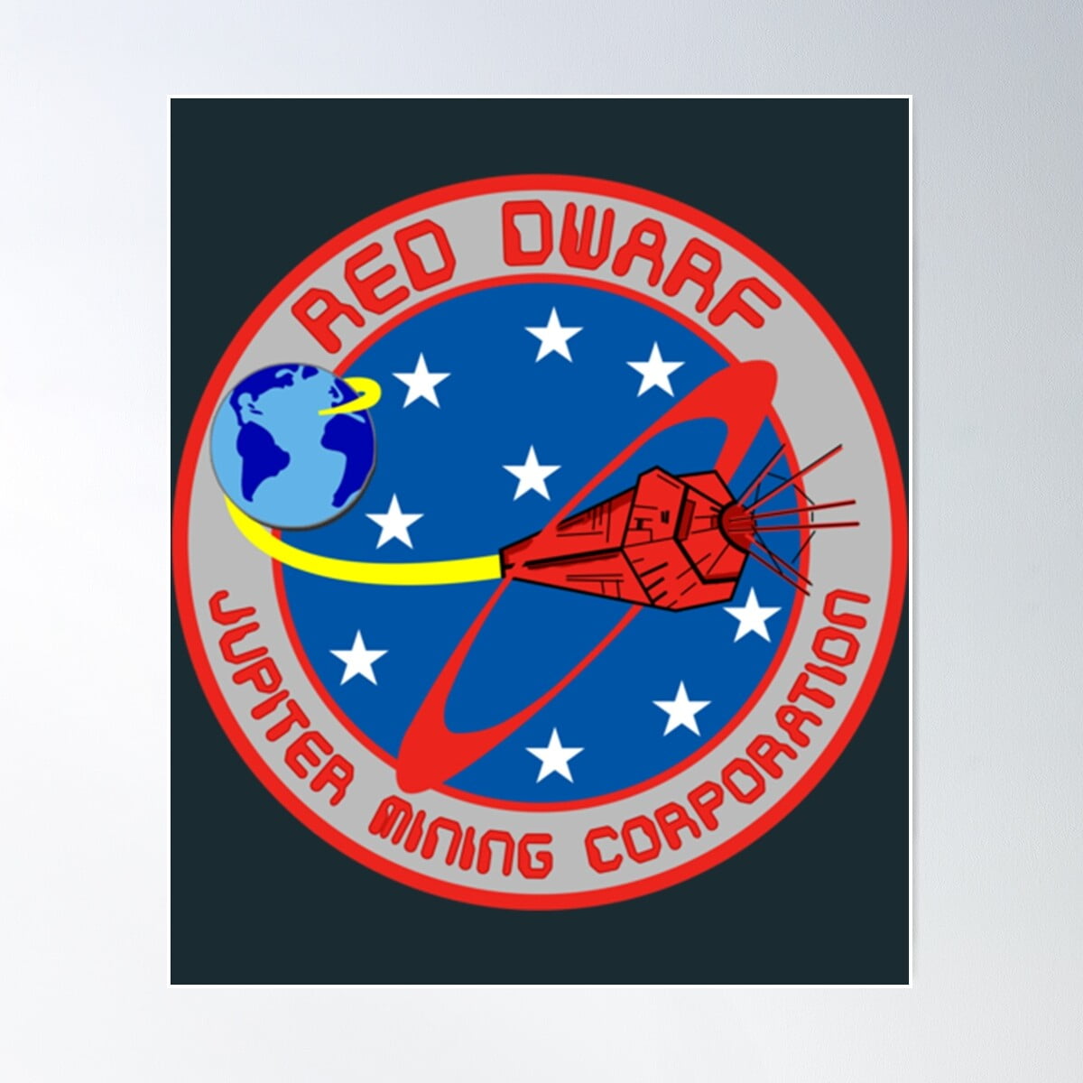 Red Dwarf - Crew Patch (New) Poster Wall Art, Modern Wall Decor For ...