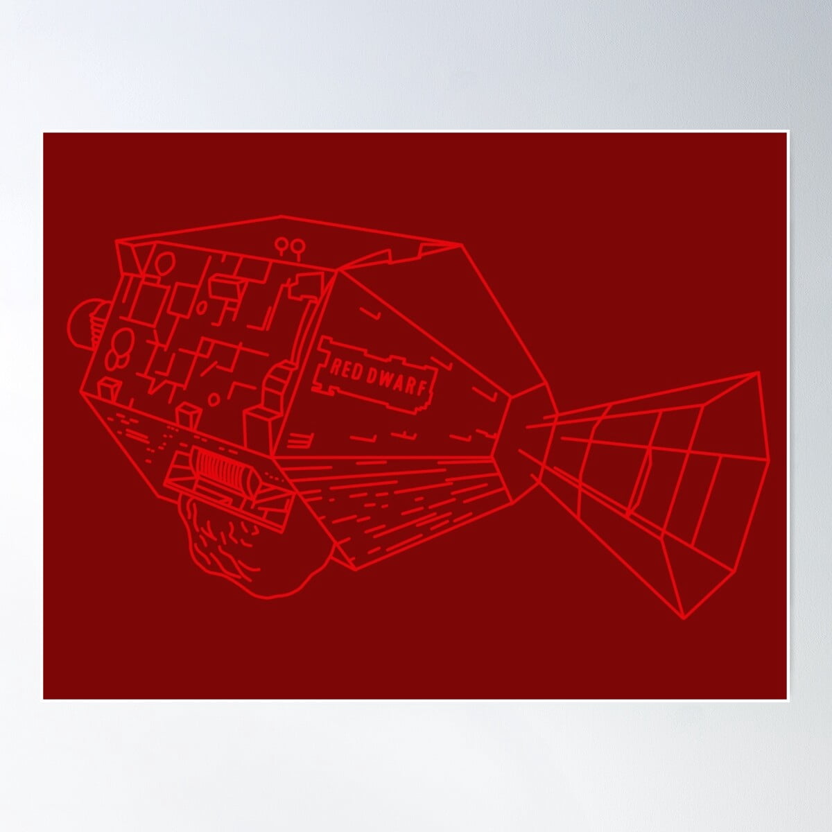 Red Dwarf Poster Wall Art, Modern Wall Decor For Living Room Bedroom ...