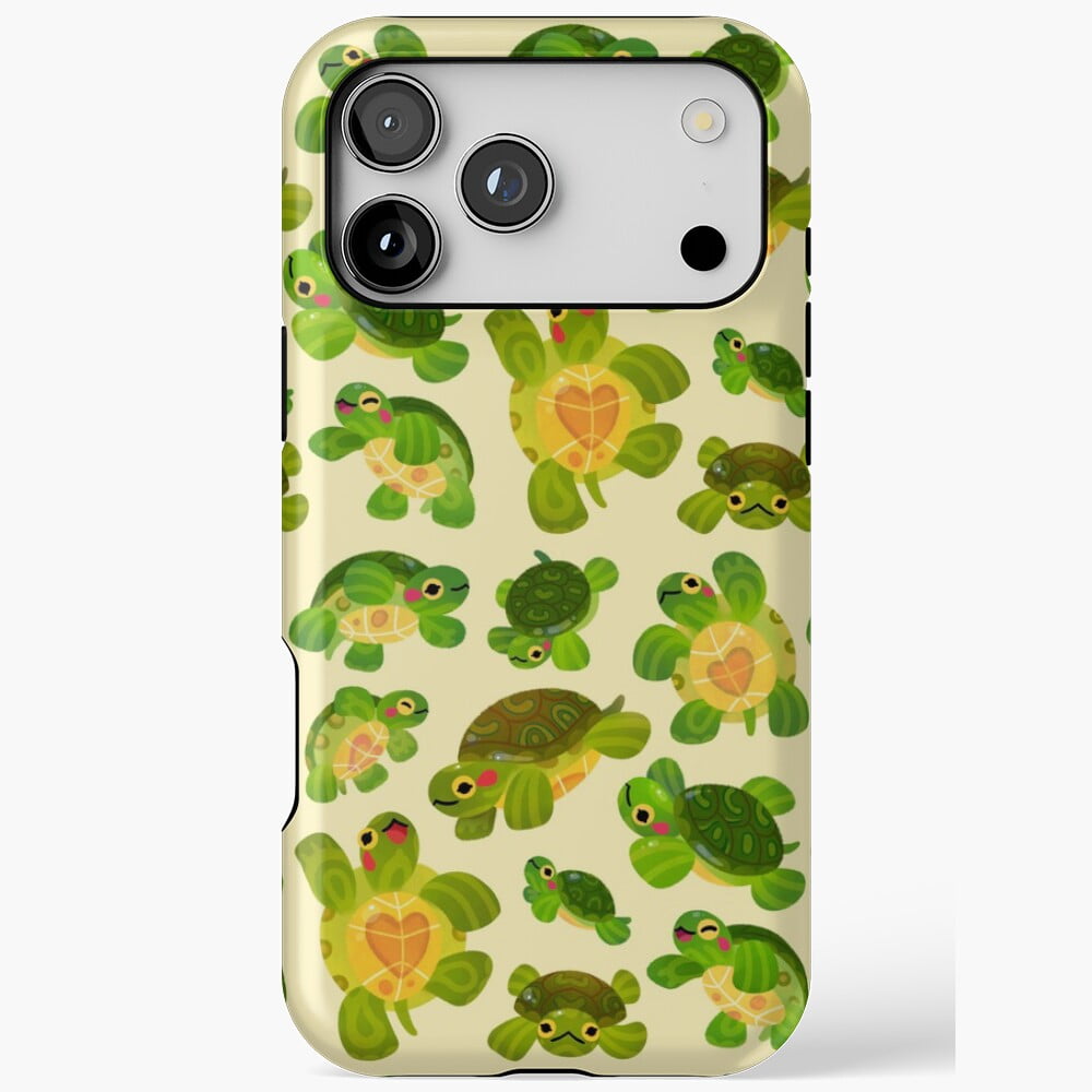 Red Eared Slider Pastel Turtle Art Phone Case for iPhone 11 through 17 ...
