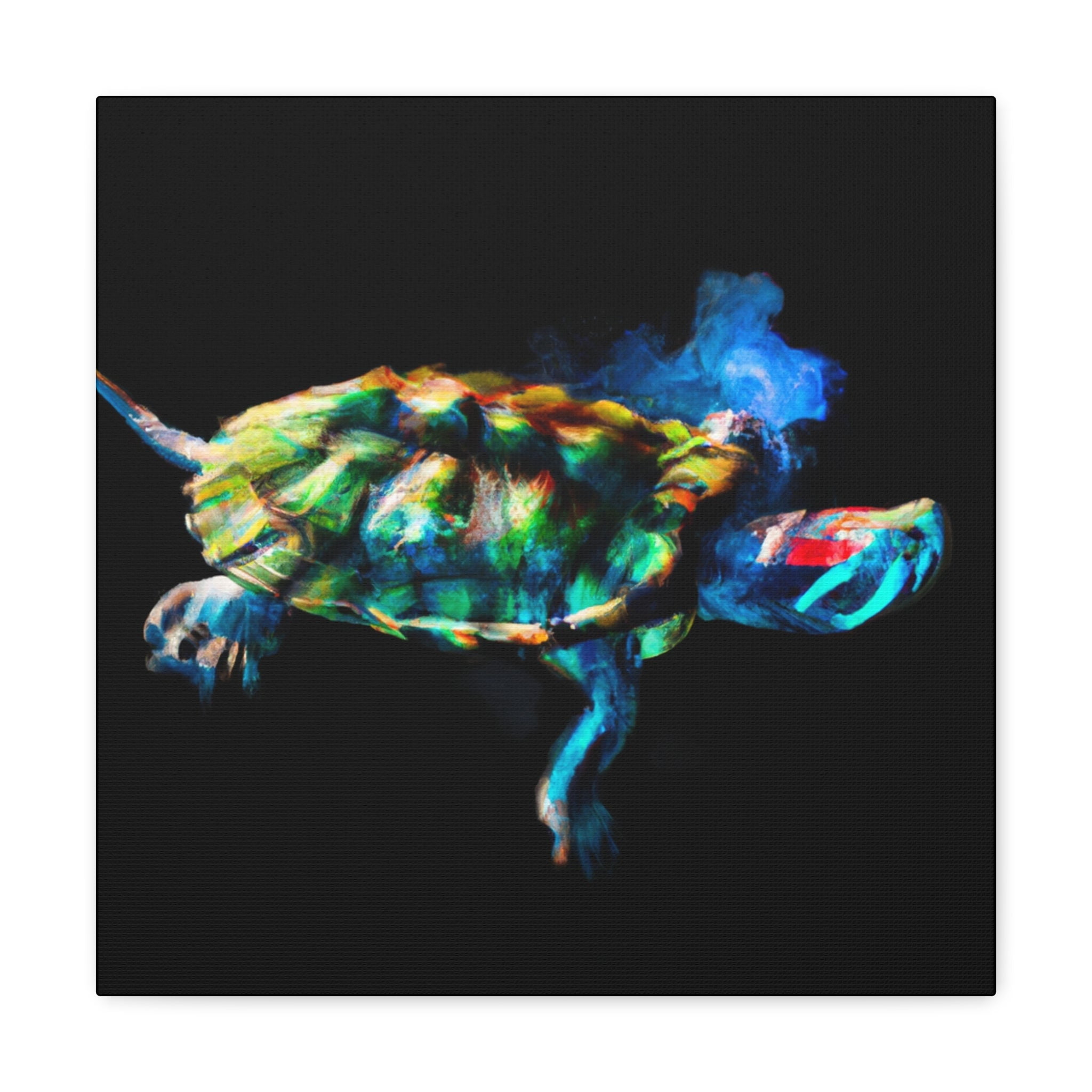 Red-Eared Turtle Dreaming - Canvas - Walmart.com