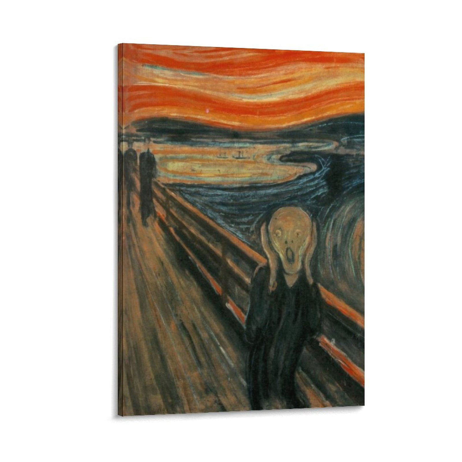 Red Edvard Munch The Scream Poster Posters Wall Art Painting Canvas ...