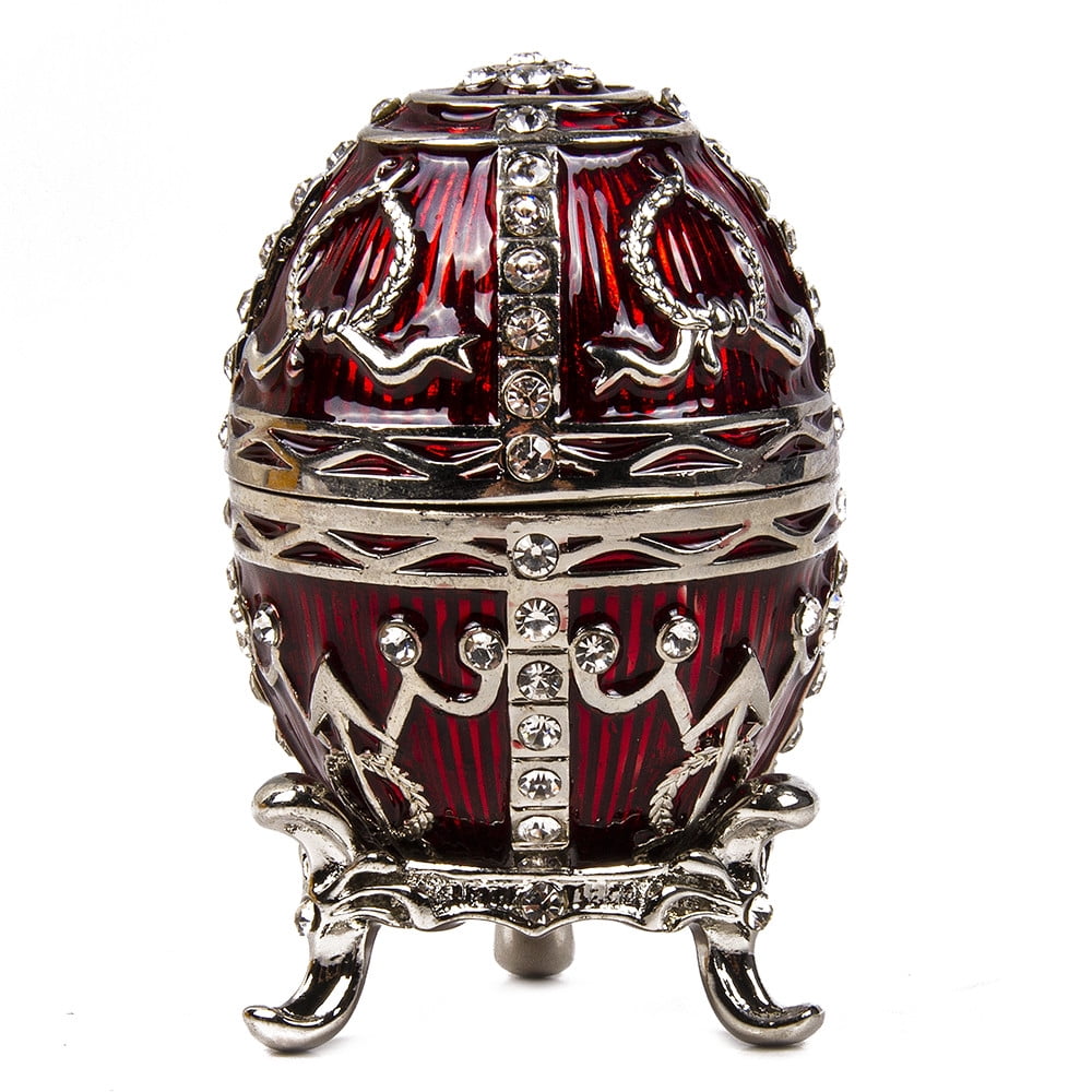 Red Egg Jewelry Gift Box for Necklace Swarovski Crystals Arrow Bordeaux ...