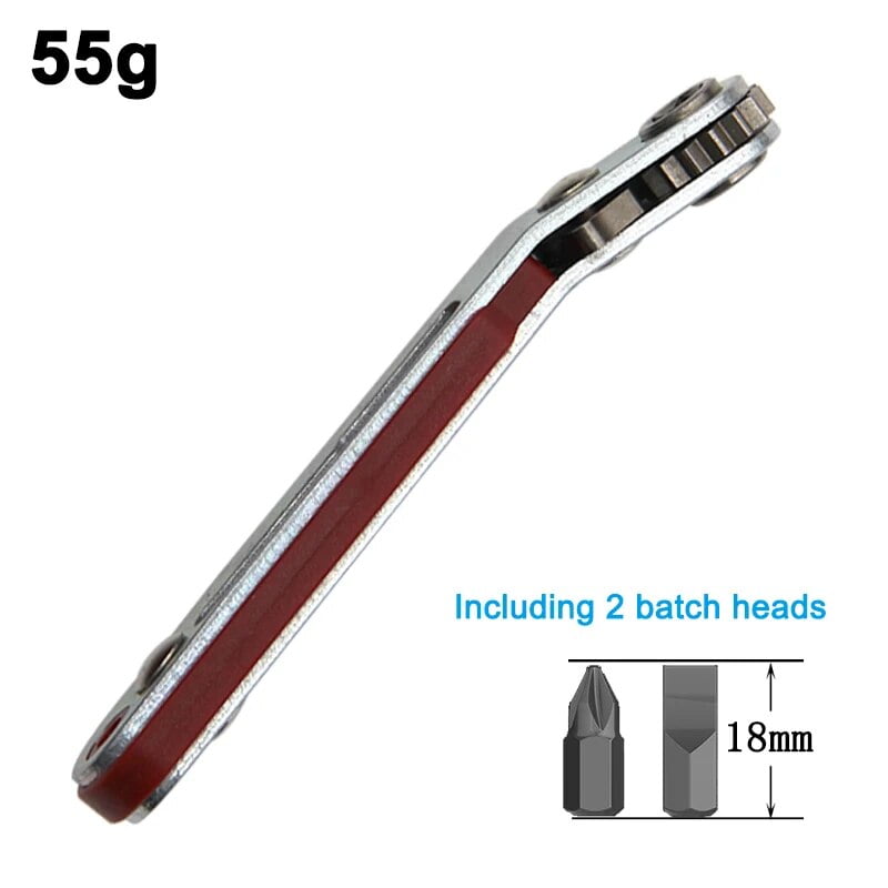 Red Elbow Bidirectional Ratchet Screwdriver Narrow Space Corner Turning ...