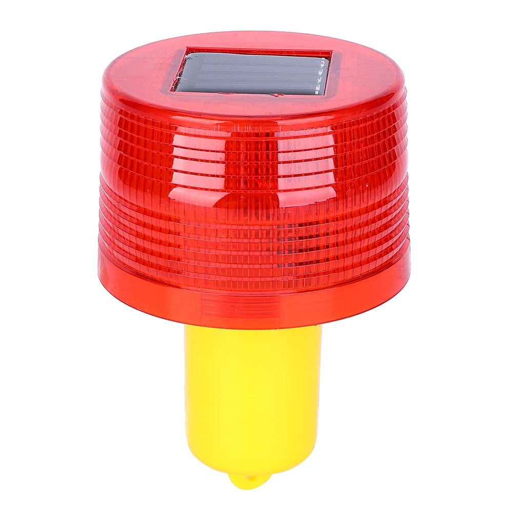 Red Emergency Light Alarm Light 1pc Solar LED Emergency Warning Flash ...