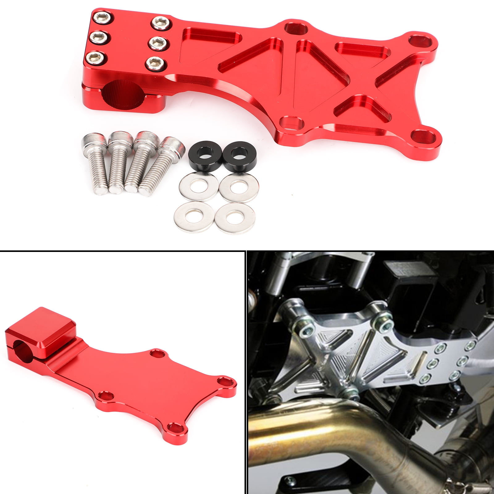 Red Engine Guard Bracket Fixed Fastening for Honda MSX125/SF Grom 2013 ...