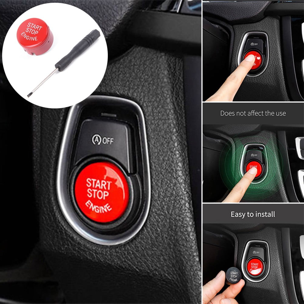 Red Engine Start Stop Button Cover Replace for BMW F Chassis Series F10 ...