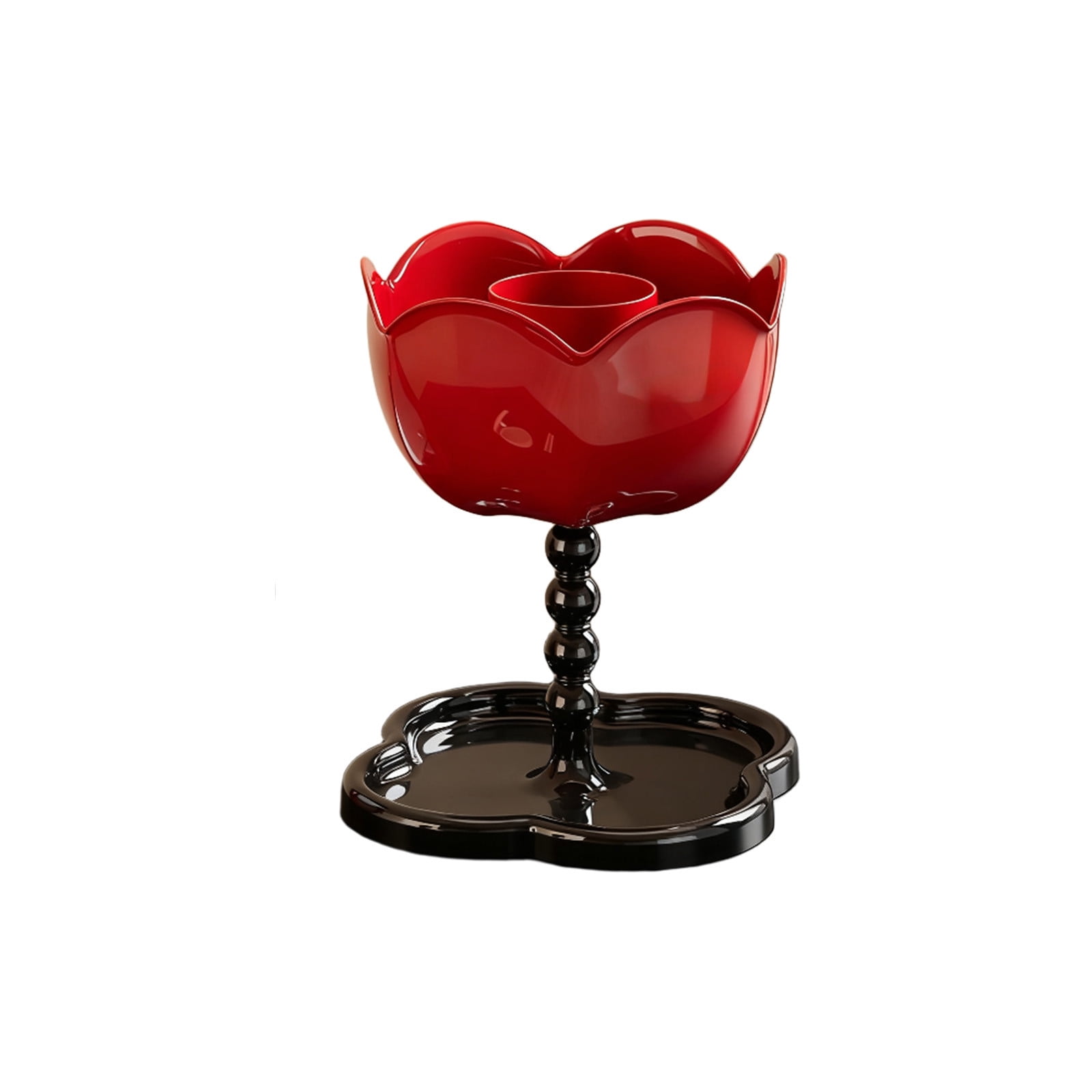 Red Entryway Storage Rack Modern Floral Decor For Living Room And ...