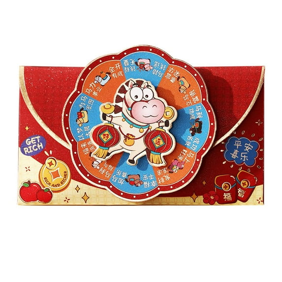 Red Envelope God of Wealth Creative High-end Red Envelope Bags ...