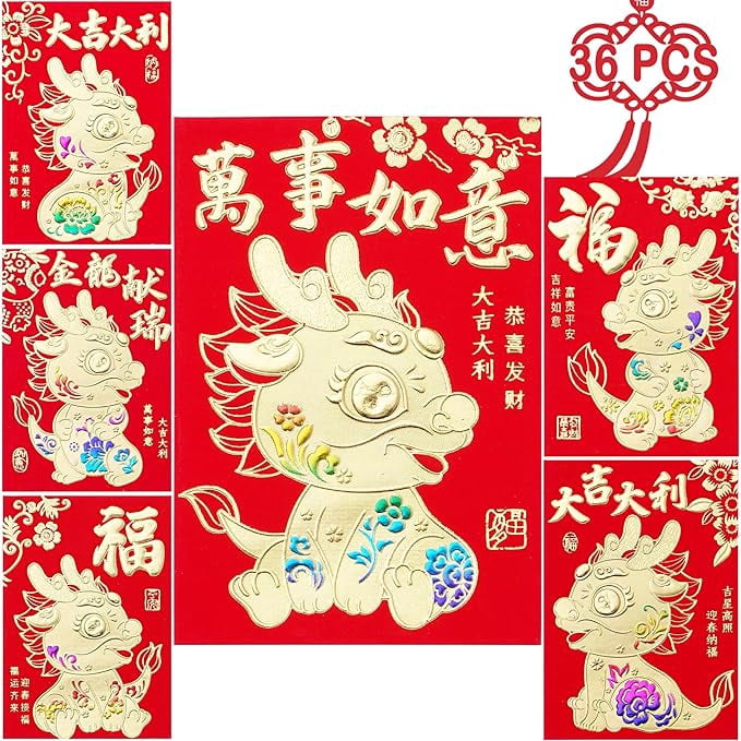 Red Envelopes Chinese New Year Envelopes Lucky Money Envelopes, Gift ...