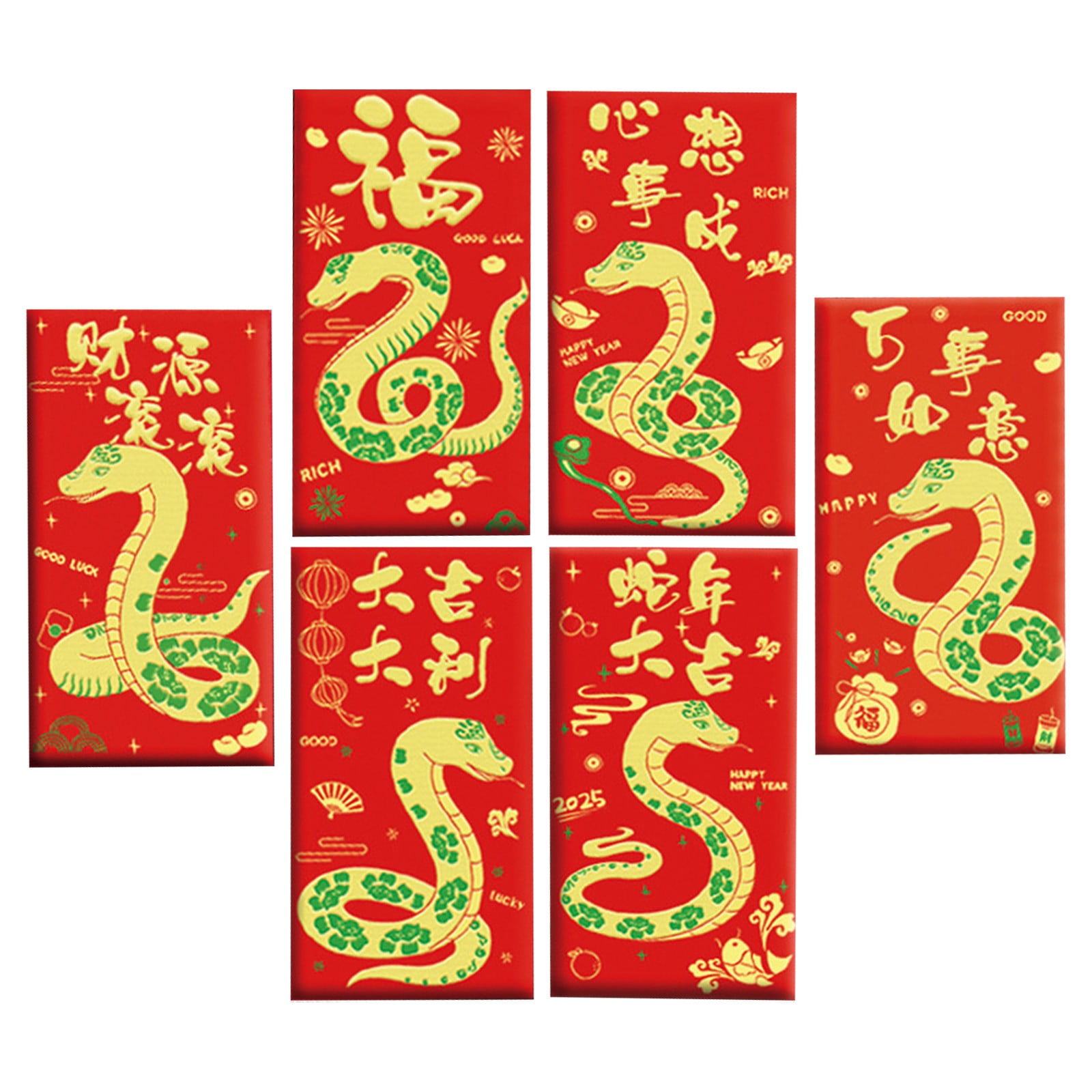 Red Envelopes Chinese New Year Snake 2025, Lunar New Year of the Snake ...