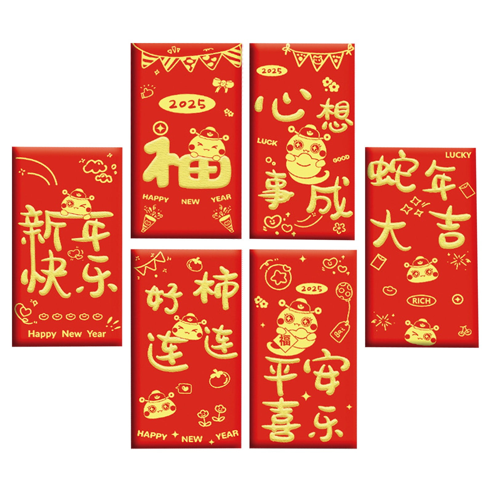 Red Envelopes Chinese New Year Snake 2025, Lunar New Year of the Snake ...