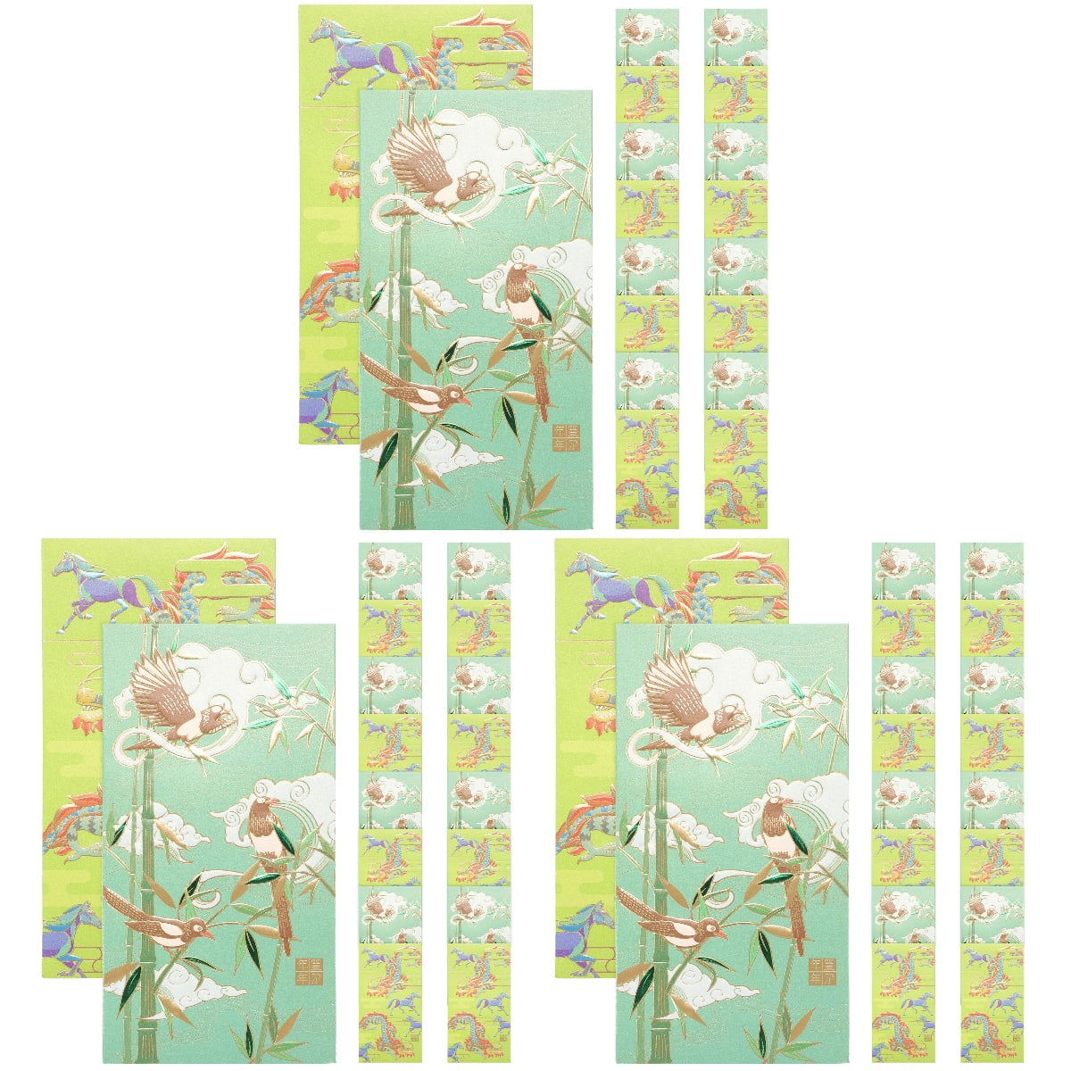 Red Envelopes for Eid Festival Greeting Cards Bag Party Filler Paper ...